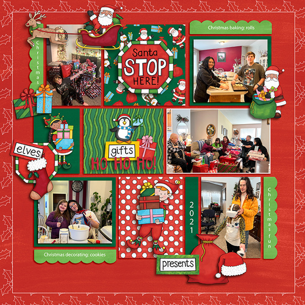 Jingle All The Way BIG Bundle digital scrapbook kit
