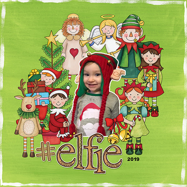 Santa's Little Helpers digital scrapbook kit