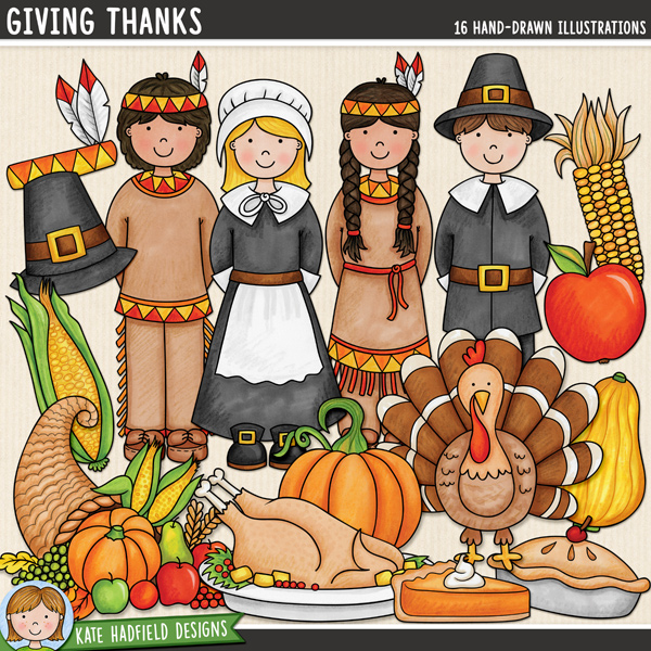 Giving Thanks digital scrapbook kit