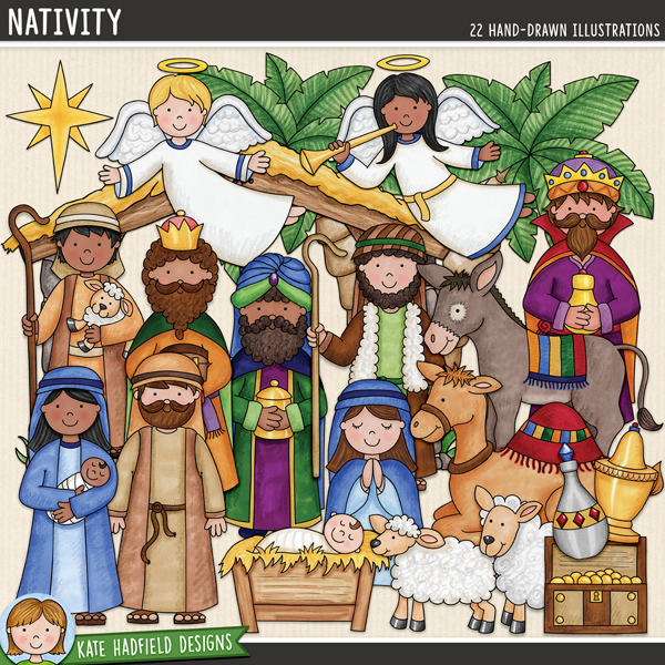 Clipart Of Nativity Figures