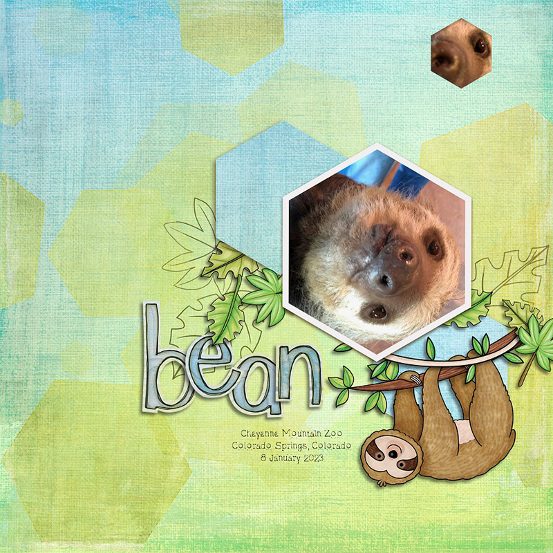 Animal Pals: Sloths clip art