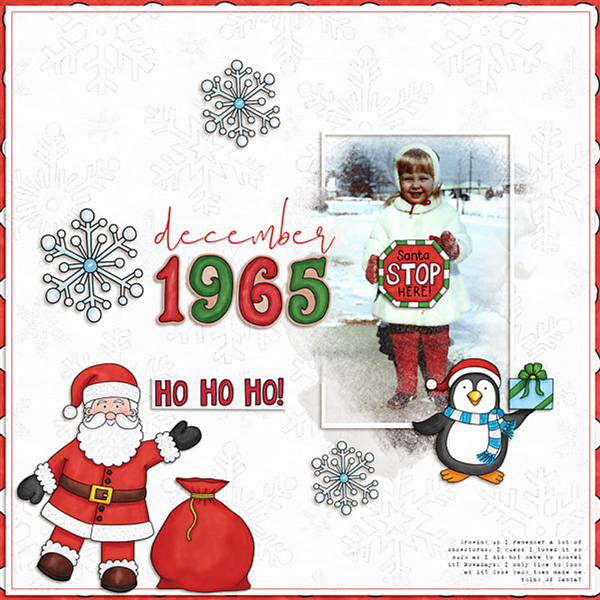 Jingle All The Way digital scrapbook kit