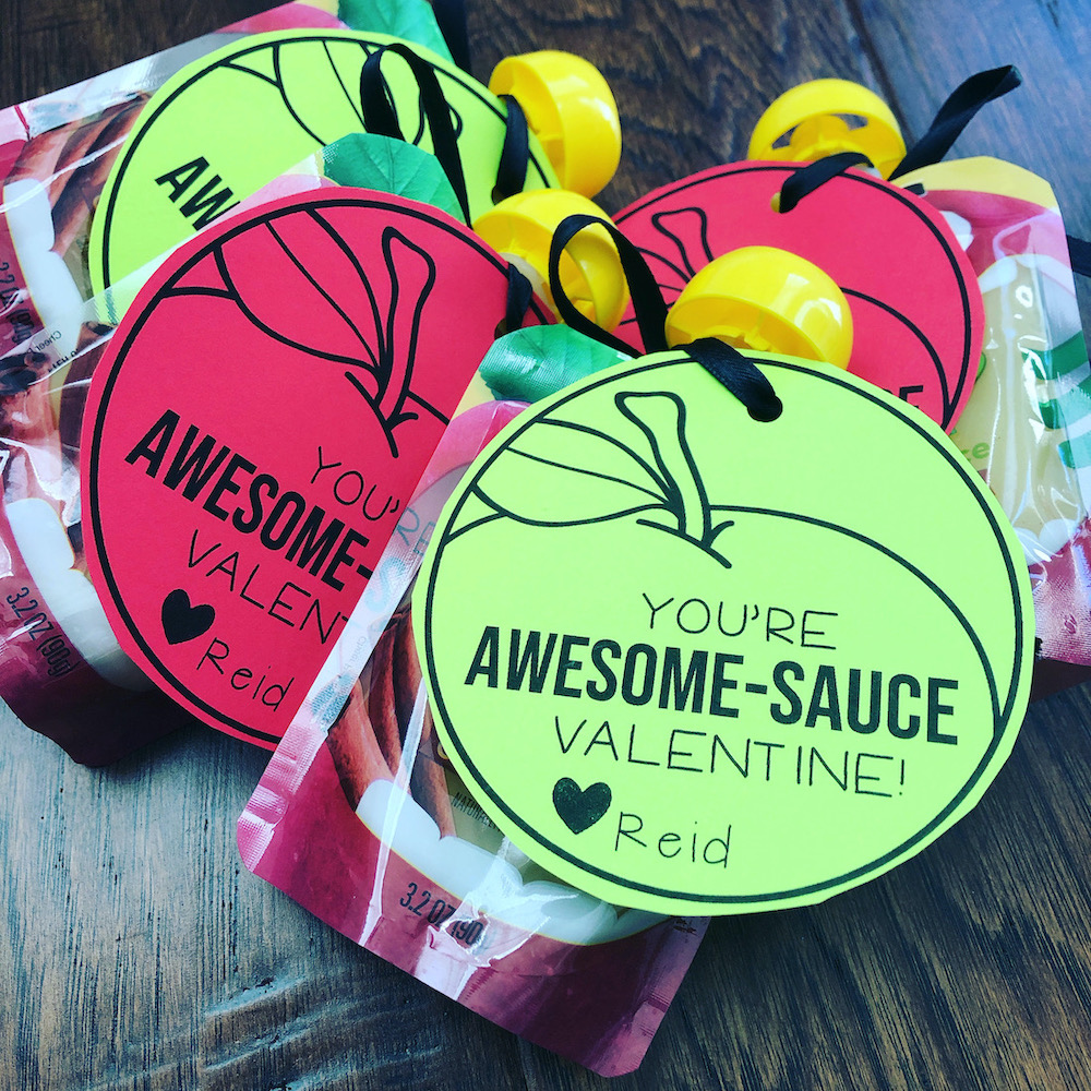 Applesauce Valentines