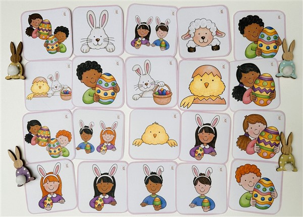 Matching game easter