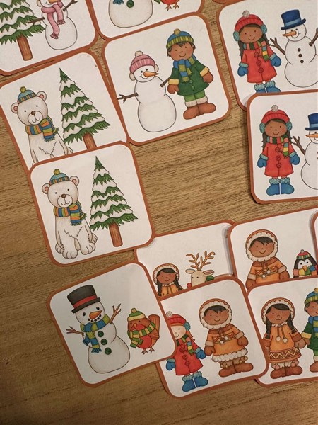 matching game winter